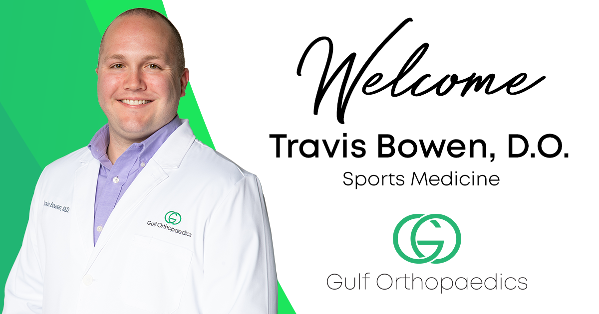 Gulf Orthopaedics welcomes sports medicine physician, Travis Bowen, D.O.