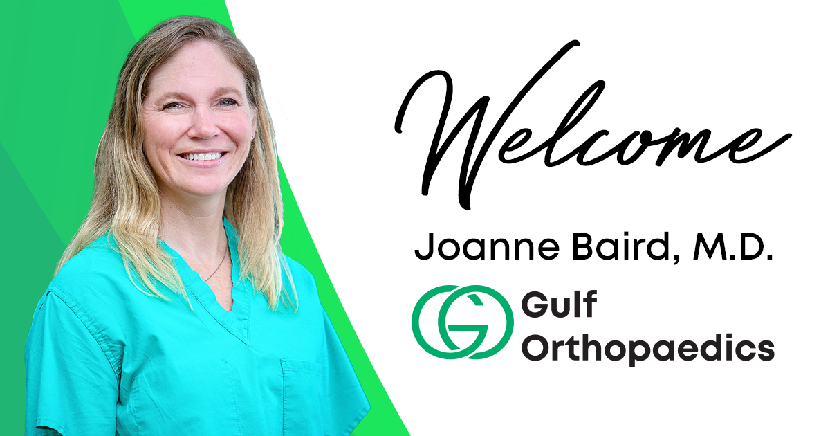 Gulf Orthopaedics welcomes Dr. Joanne Baird, sports medicine