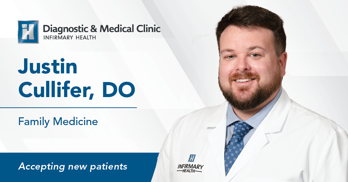 Infirmary Health welcomes family medicine physician, Justin Cullifer, DO
