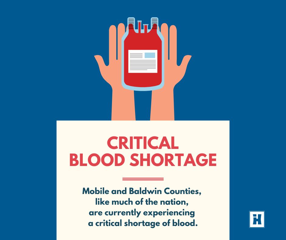 Infirmary Health asks community to donate blood as shortage continues